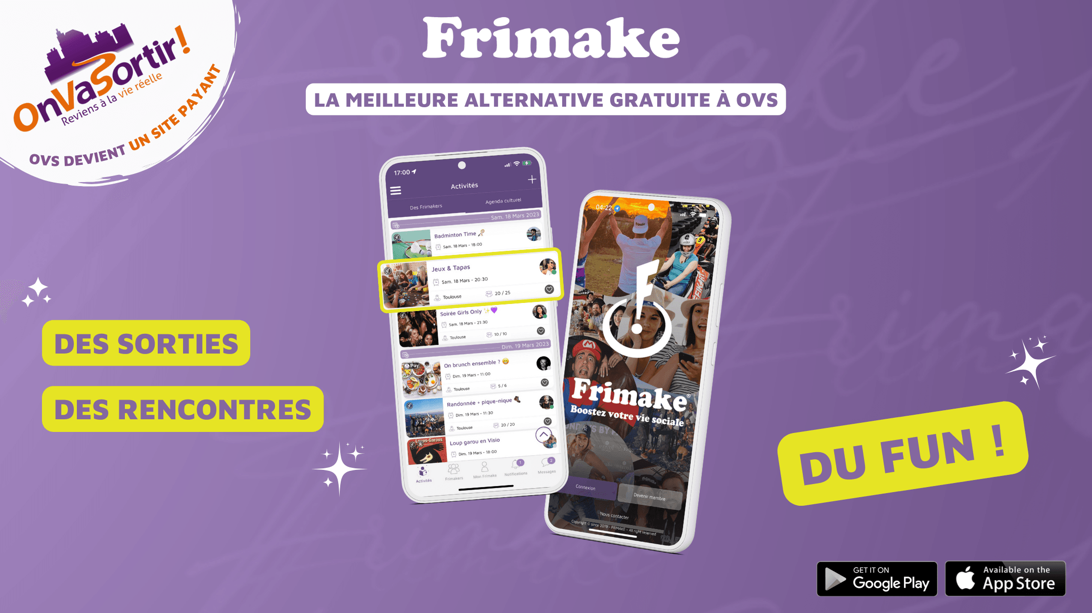 OVS payant : L'application Frimake prend le relais